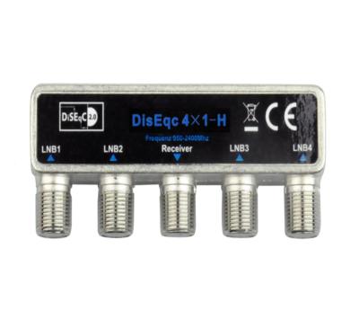 China Signal DiSEqC  Switch 4x1 Durable 4 In 1 Out Satellite Multiswitch for sale