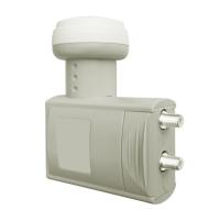 China 4K Ku-Band Twin LNB Universal LNBF High Gain 0.1dB Noise Figure Satellite TV for sale