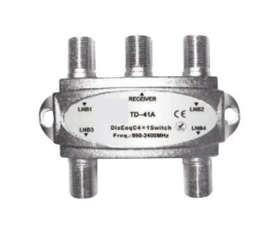 China Highfly 4x1 DiSEqC Satellite Switch 950-2400MHz 4 In 1 LNB System for sale