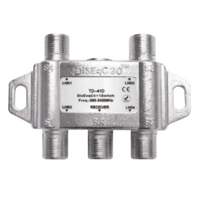 China 4 In 1 Diseqc Multi Satellite Switch System 950-2400MHz 12-20 VDC for sale