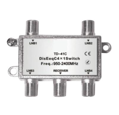 China 12-20 VDC Diseqc 4x1 Satellite Switch 950-2400MHz Satellite System for sale