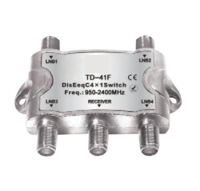 China 950-2400MHz 4x1 Diseqc Switch 12-20 VDC HD Satellite Multiswitch for sale