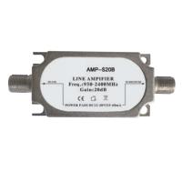 China Highfly 950-2400 MHz TV Signal In Line Amplifier 20 dB CATV Satellite Booster for sale