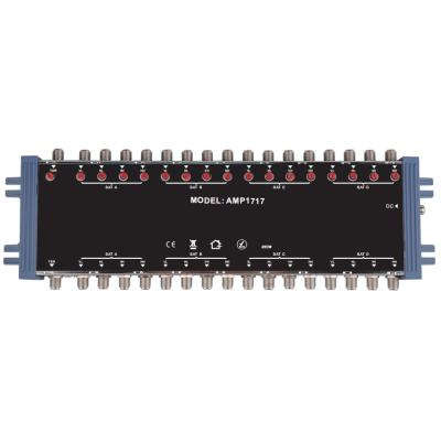 China Highfly 17x17 Satellite Multiswitch Amplifier 47-800MHz Indoor Digital TV Signal for sale