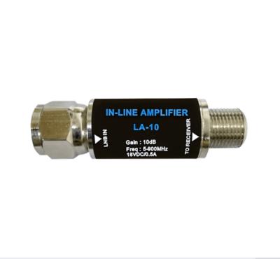 China TV In Line Amplifier 5-900 MHz Indoor Signal Booster for Satellite TV System for sale