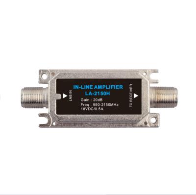 China CATV In Line Amplifier 950-2150 MHz Indoor Satellite Signal Booster for sale