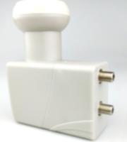 China HighFly Universal Ku Band Twin LNB 2022A High Gain 1080 Satellite TV LNBF for sale