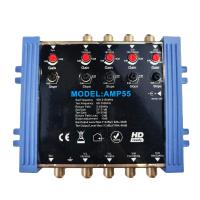 China Metal Casing Satellite Signal Amplifier 5X5 Gain And Slop Adjustable for sale