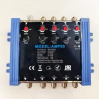 China Metal Casing Satellite Signal Amplifier 5X5 Gain And Slop Adjustable for sale