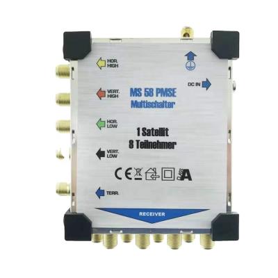 China Satellite Multiswitch 5 In 8 Out 88-790MHz 950-2150MHz Cascadable TV System for sale
