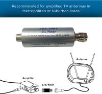 China Anti Interference 5G Filter for TV Antenna Clear Digital Female to Male Connector 5-694MHz for sale