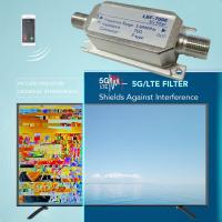 China Lightweight 4G 5G TV Filter Female to Female Connector 5-694MHz Anti Interference LPF for sale