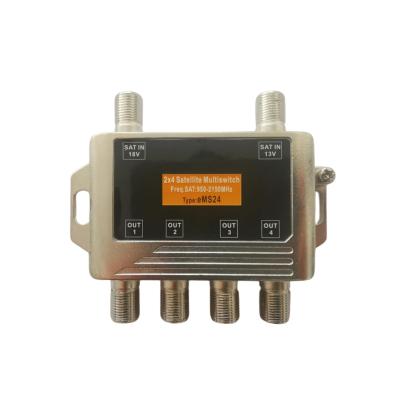 China 950-2200MHz 2X4 Satellite Multiswitch , Durable Multiswitch Antenna TV System for sale