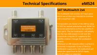 China 950-2200MHz 2X4 Satellite Multiswitch , Durable Multiswitch Antenna TV System for sale