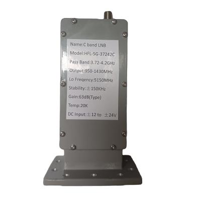 China Waterproof 5G C Band LNB 3.72-4.2GHz Low Loss High Gain Digital Satellite Receiver for sale