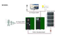 China 1000W M3000 Hybrid Solar Inverter 220V Home Photovoltaic Energy Storage System for sale
