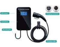 China Wall Mounted AC EV Car Charging Station Wallbox Cable Type 2 For Electric Vehicle for sale