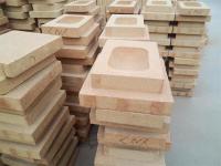 China Big Size High Density Refractory Fireclay Bricks Fire Brick Bath Bottom Block For Glass Furnace for sale
