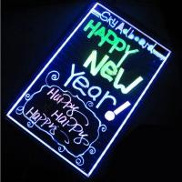 China Pastel Plexiglass Plastic Acrylic Sheet Night Light LED Writing Message Board for sale