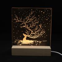 China Pastel Plexiglass Plastic Acrylic Sheet Night Light LED Writing Message Board for sale
