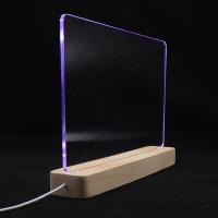 China Pastel Plexiglass Plastic Acrylic Sheet Night Light LED Writing Message Board for sale