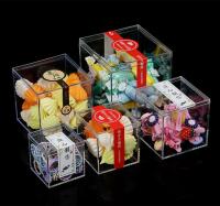 China OEM ISO9001 Compartment Acrylic Candy Favor Boxes For Wedding Packaging for sale