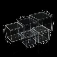 China OEM ISO9001 Compartment Acrylic Candy Favor Boxes For Wedding Packaging for sale