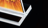 China A4 A5 Clear Plastic Acrylic Sheet Table Display Stand Sign Holder 11x17 for sale