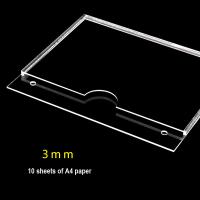 China Custom Transparent Plastic Acrylic Sheet Slatwall Brochure Holders Cast Display for sale