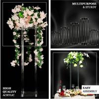 China Custom Perspex Acrylic Flower Pedestal Stand Display 80cm for sale