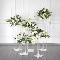 China Custom Perspex Acrylic Flower Pedestal Stand Display 80cm for sale