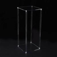 China Custom Perspex Acrylic Flower Pedestal Stand Display 80cm for sale