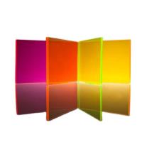 China PMMA Neon Colored Acrylic Sheet Magnetic Card Custom For Laser Cutting for sale