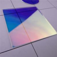 China Clear Cast Red Coloured Perspex Sheets Iridescent Dichroic Double Sided for sale
