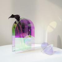 China Clear Cast Red Coloured Perspex Sheets Iridescent Dichroic Double Sided for sale