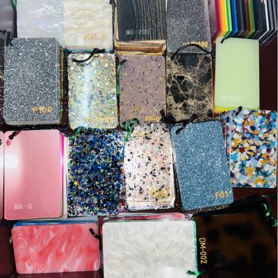 China Custom Cutting 3mm 4mm Acrylic Sheet Glitter In Bulk for sale