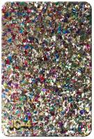 China Sparkle Patterned Black Glitter Acrylic Sheet 3mm 1/8 12'' X 19'' for sale