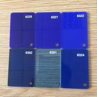 China Cast Yellow Blue Colored Acrylic Sheet Flexible 3x3 36 X 72 for sale
