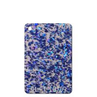 China Purple 3mm Glitter Acrylic Sheet Custom Cutting PMMA Perspex Plastic for sale