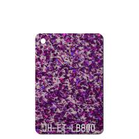 China Purple 3mm Glitter Acrylic Sheet Custom Cutting PMMA Perspex Plastic for sale