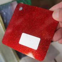 China ISO9001 Color Red Silver Glitter Acrylic Sheet Golden 2mm Custom for sale