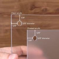 China Anti Scratch Cast Frosted Acrylic Sheet 24x36 White Opaque Plexiglass A3 for sale