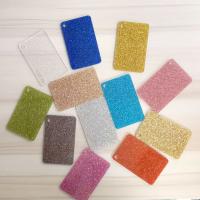 China Custom Size Shimmer Gold Glitter Acrylic Sheet for laser Cutting for sale