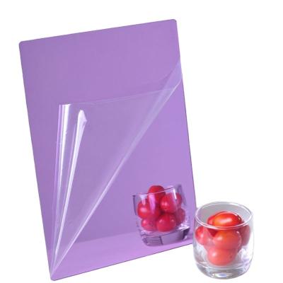 China 0.5mm Glass Acrylic PMMA Sheet Scratch Resistance Rose Green for sale