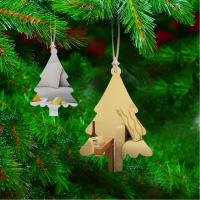 China Xmas Decoration Pink Mirror Acrylic Sheet Pendant Flexible Double Side for sale