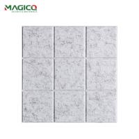China Square Polyester Fiber Acoustic Panel PET Felt Acoustic Wall Panels Soundproof Ceiling Tiles for sale