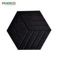 China Color Customized PET Felt Acoustic Panels Black Wall Panels For Home Decoration for sale