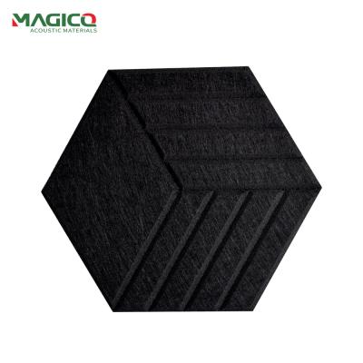 China Color Customized PET Felt Acoustic Panels Black Wall Panels For Home Decoration for sale