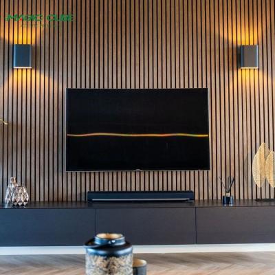 China Listening Room Acoustical Wood Slat Wall Panels For Wall And Ceiling for sale