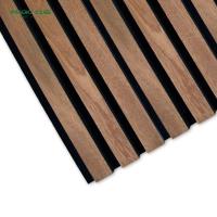 China Cinema Soundproof Acoustic Wood Slat Wall Panels For Ceiling Tiles Lightweight for sale